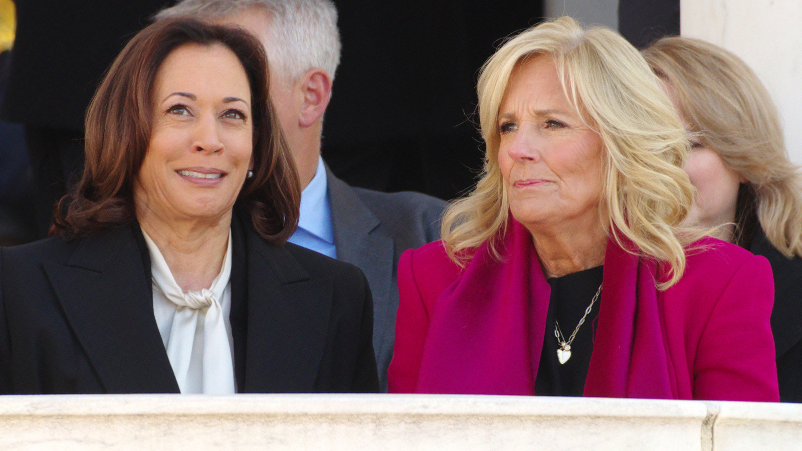 Jill Biden Hugging Kamala Harris