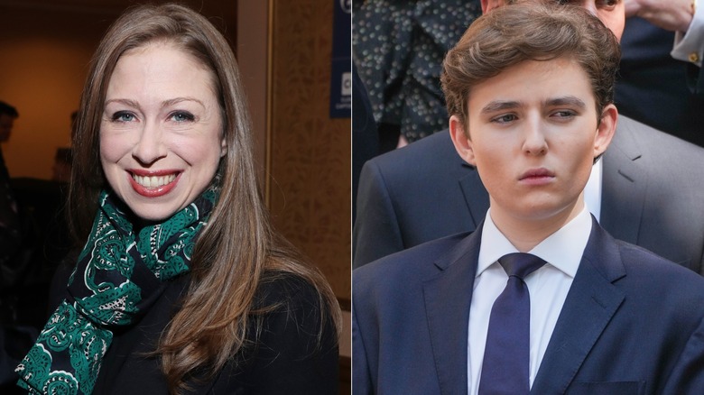 Plot Twist Chelsea Clinton Leaps To Barron Trumps Defense After