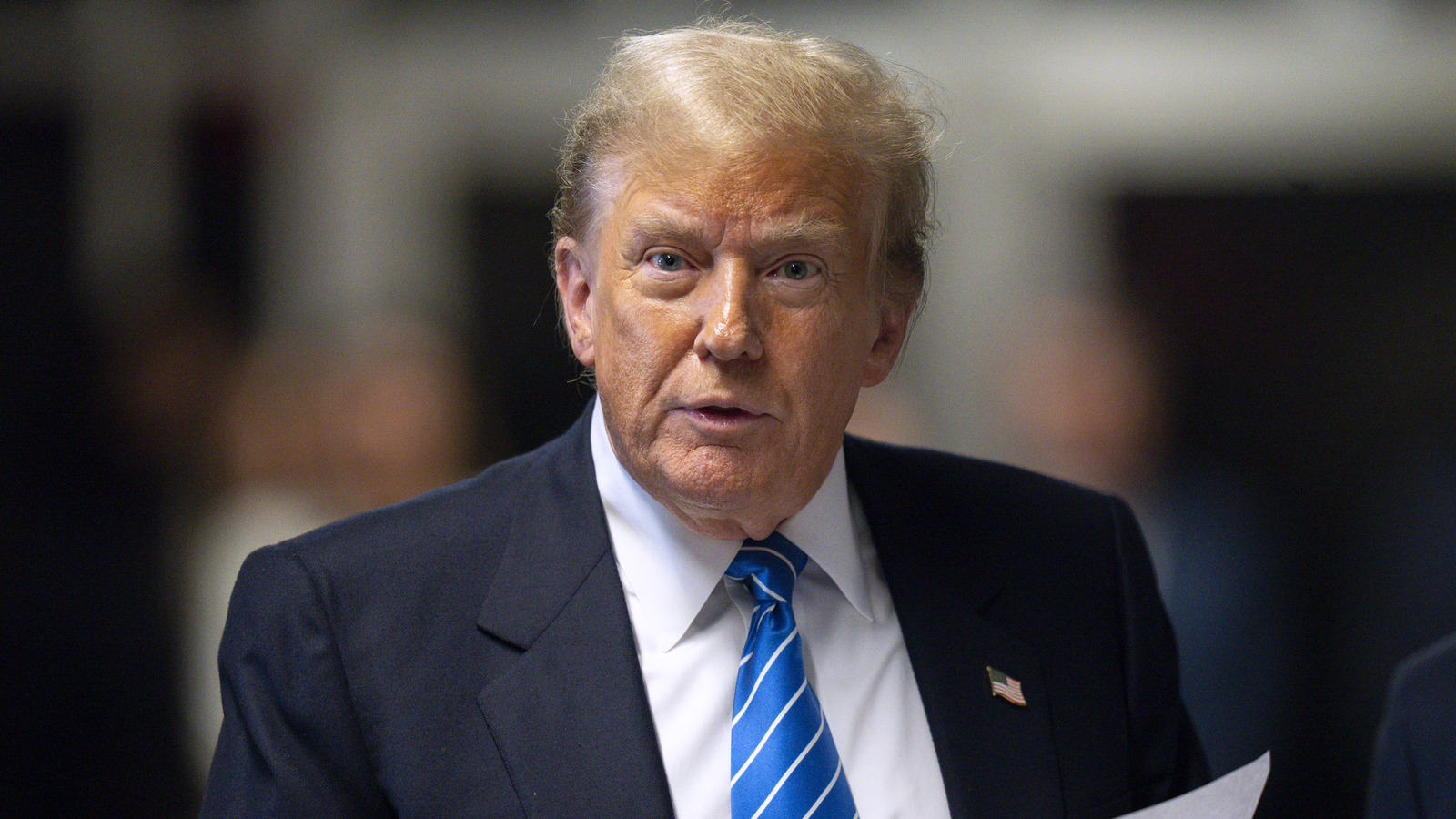 Trump Tops His Messiest Trial Look Yet With Bizarre Orange Tan Fail