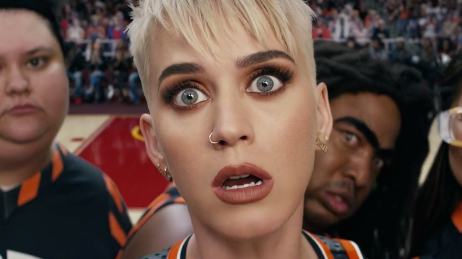 Small Details You Missed In Katy Perry's 'Swish Swish' Music Video Small Details You Missed In Katy Perry's 'Swish Swish' Music Video